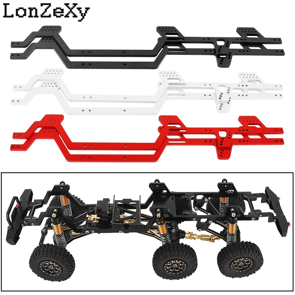 Aluminum-Alloy-Chassis-Girder-Rail-Side-Set-or-Brass-Middle-Axle-for-1 ...
