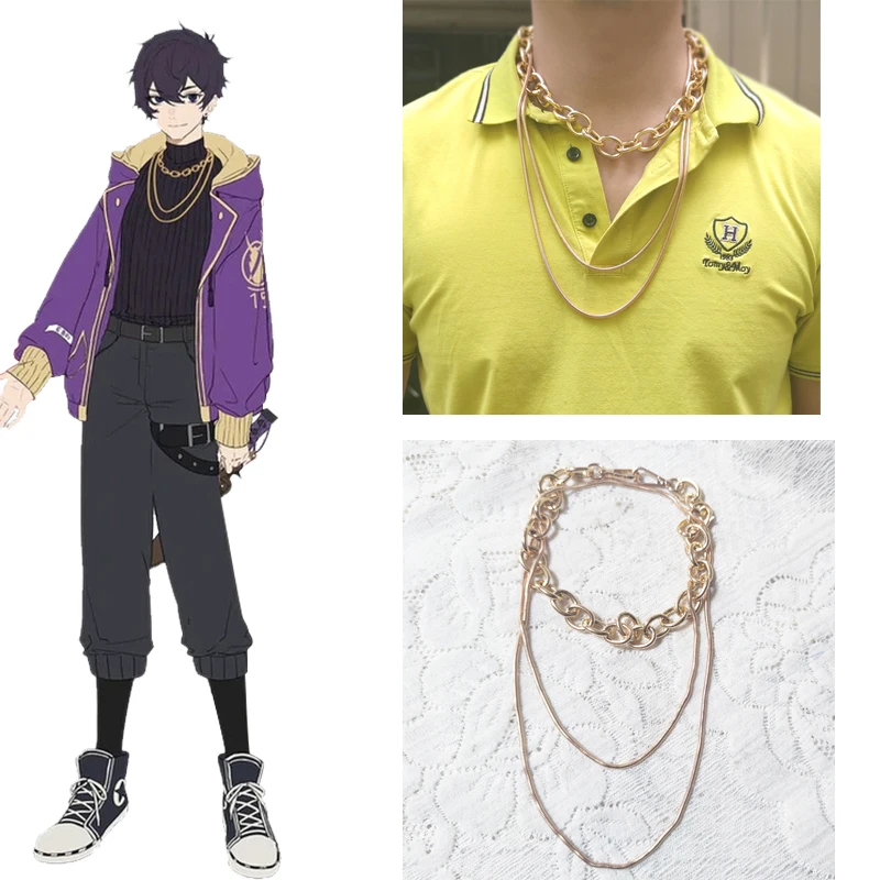 Vtuber Shoto Cosplay Necklace Choker Pendants Fashion Jewelry Halloween ...