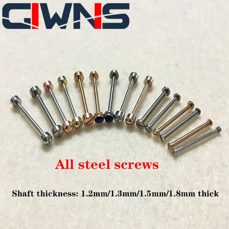 Watch-Fixed-Shaft-Raw-Lug-Rod-Watch-Strap-Steel-One-Word-Screw-Shaft ...