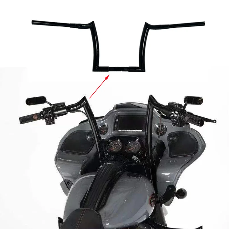 Motorcycle 1.5 inch 12" 14" 16" 1 1/4" ape hanger handlebar for Harley ...