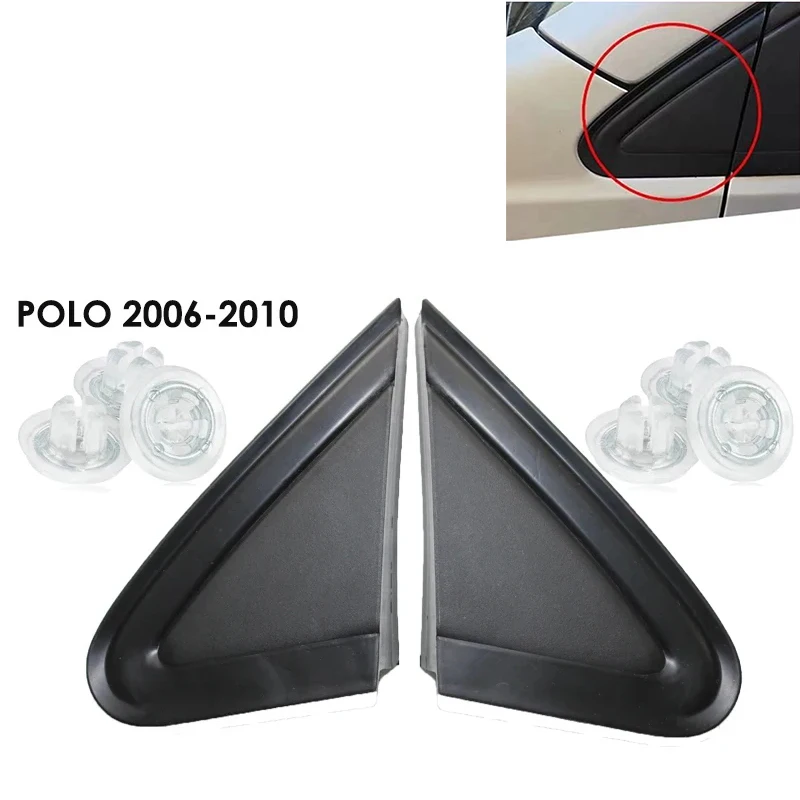 Exterior-Wing-Triangle-Cover-with-Fixing-Clips-Rearview-Mirror-Trim-For ...