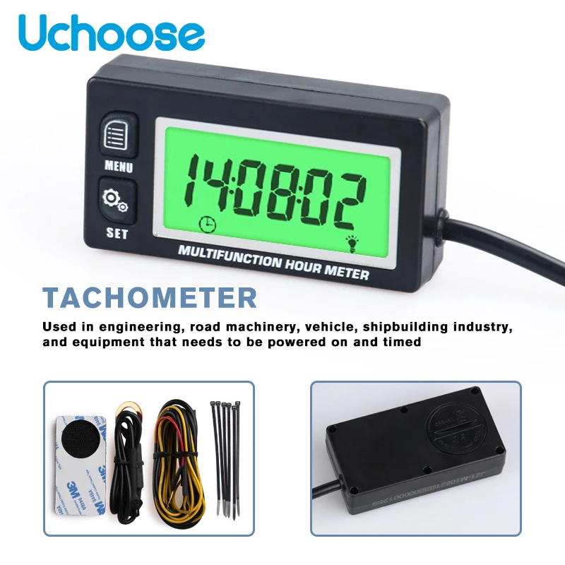 Inductive Temperature TEMP METER Thermometer RPM Motorcycle ATV Marine ...