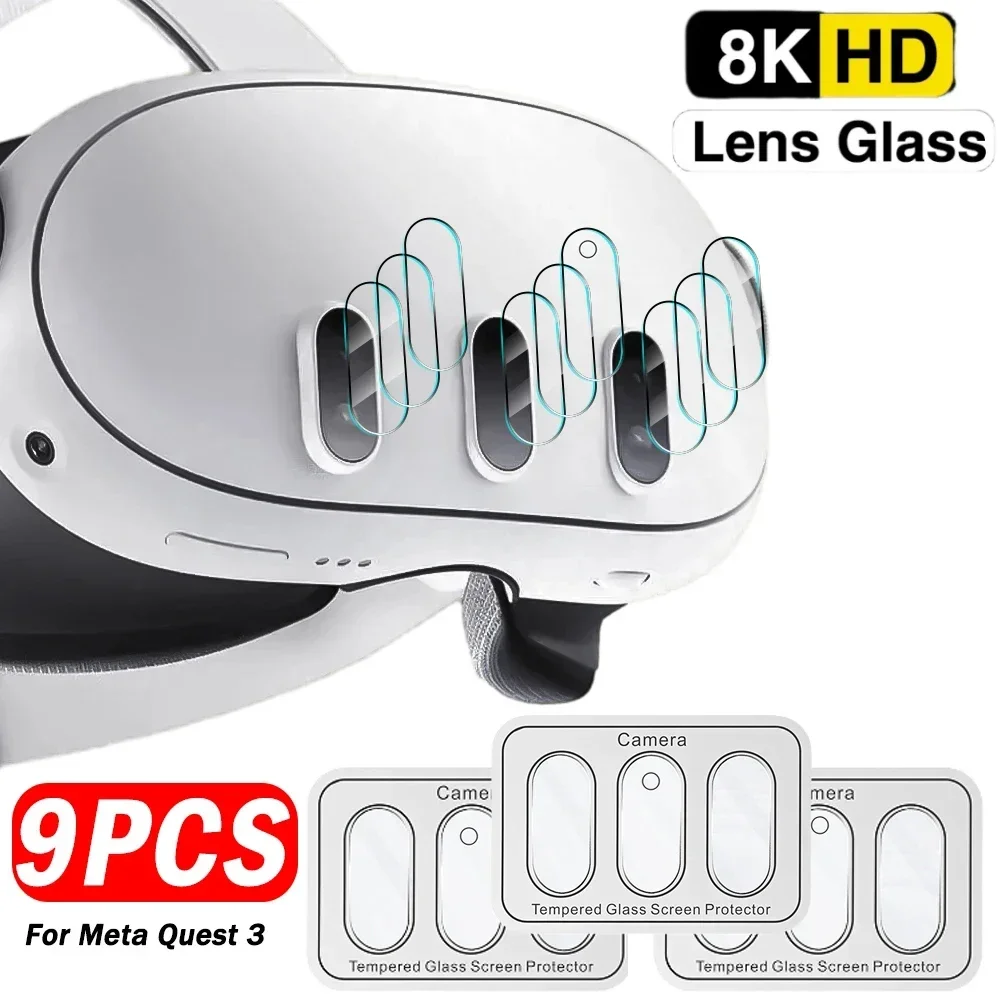 1-9pcs-Tempered-Glass-for-Meta-Quest-3-VR-Lens-Protector-HD-Clear-Anti ...