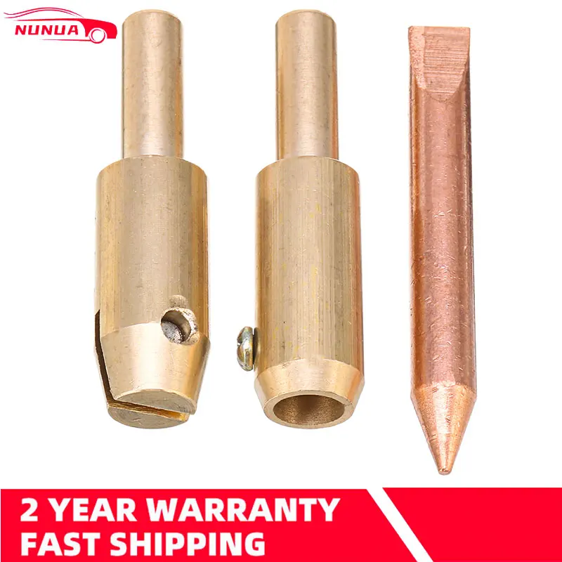 3Pcs Dent Fix welding Gun Round Washer Chuck Car Spotter Head Tip Clamp ...