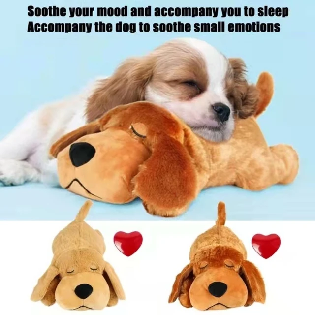 Puppies Snuggling With Stuffed Animals