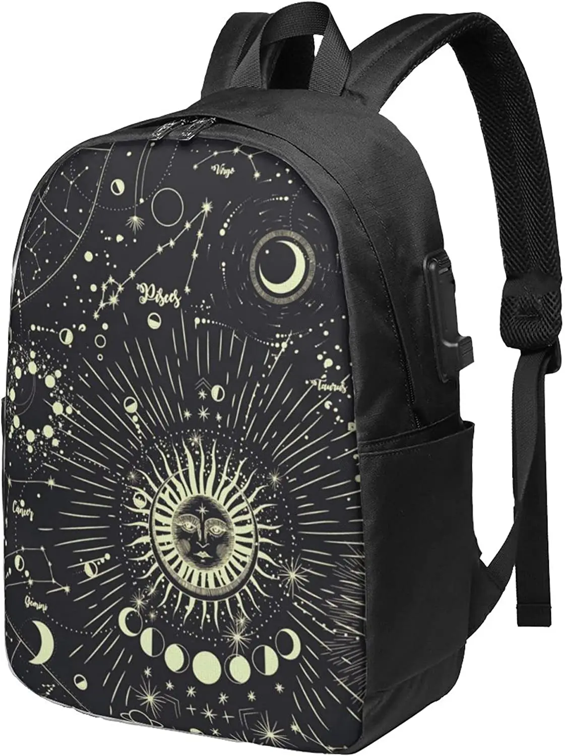 Moon-Phase-Backpacks-Travel-Laptop-Backpack-College-Book-Bag-for-Men ...