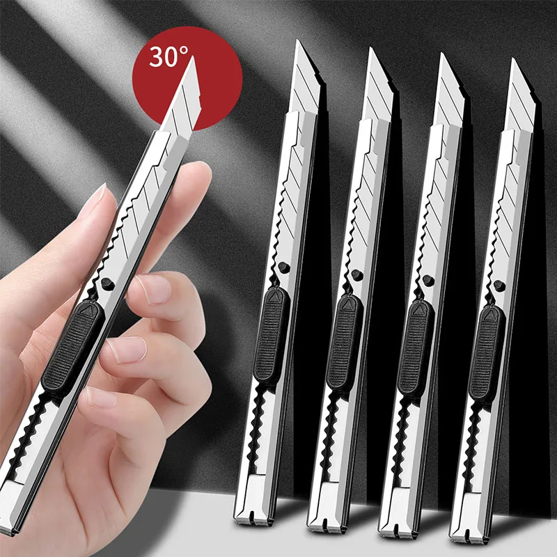 Art-Knife-Stainless-Steel-Small-Utility-Knife-Tools-Kit-Non-Slip-Blades ...