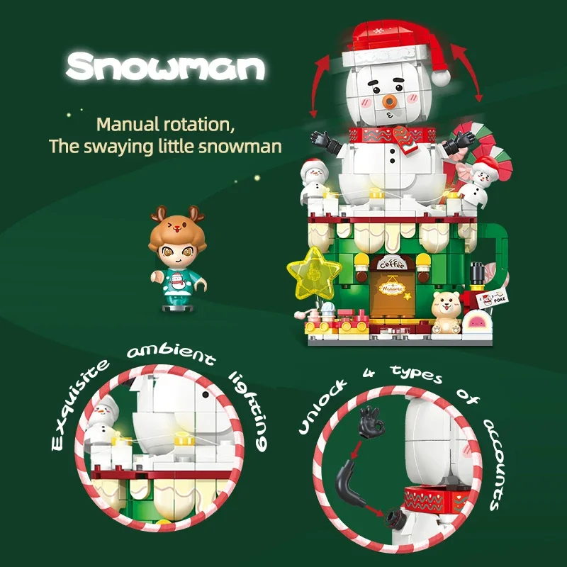 Christmas-Swing-Street-View-Series-Building-Blocks-Snowman-Sleigh ...