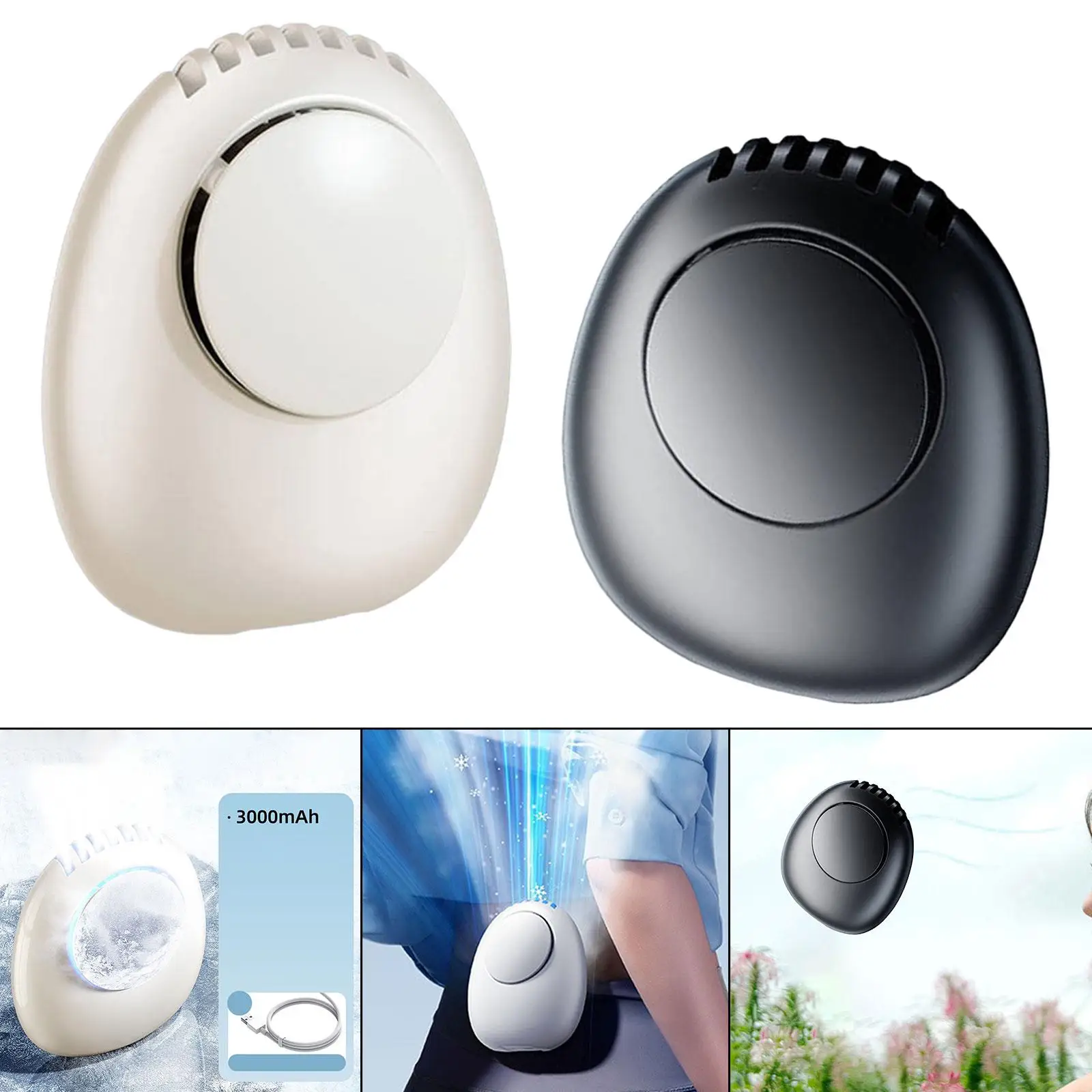 USB-recarreg-vel-Mini-cintura-ventilador-Clip-no-ventilador-para ...