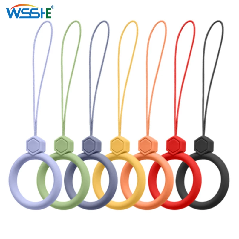 Wrist Straps Hand Lanyard Silicone Charms for Mobile Phone Camera Keys ...