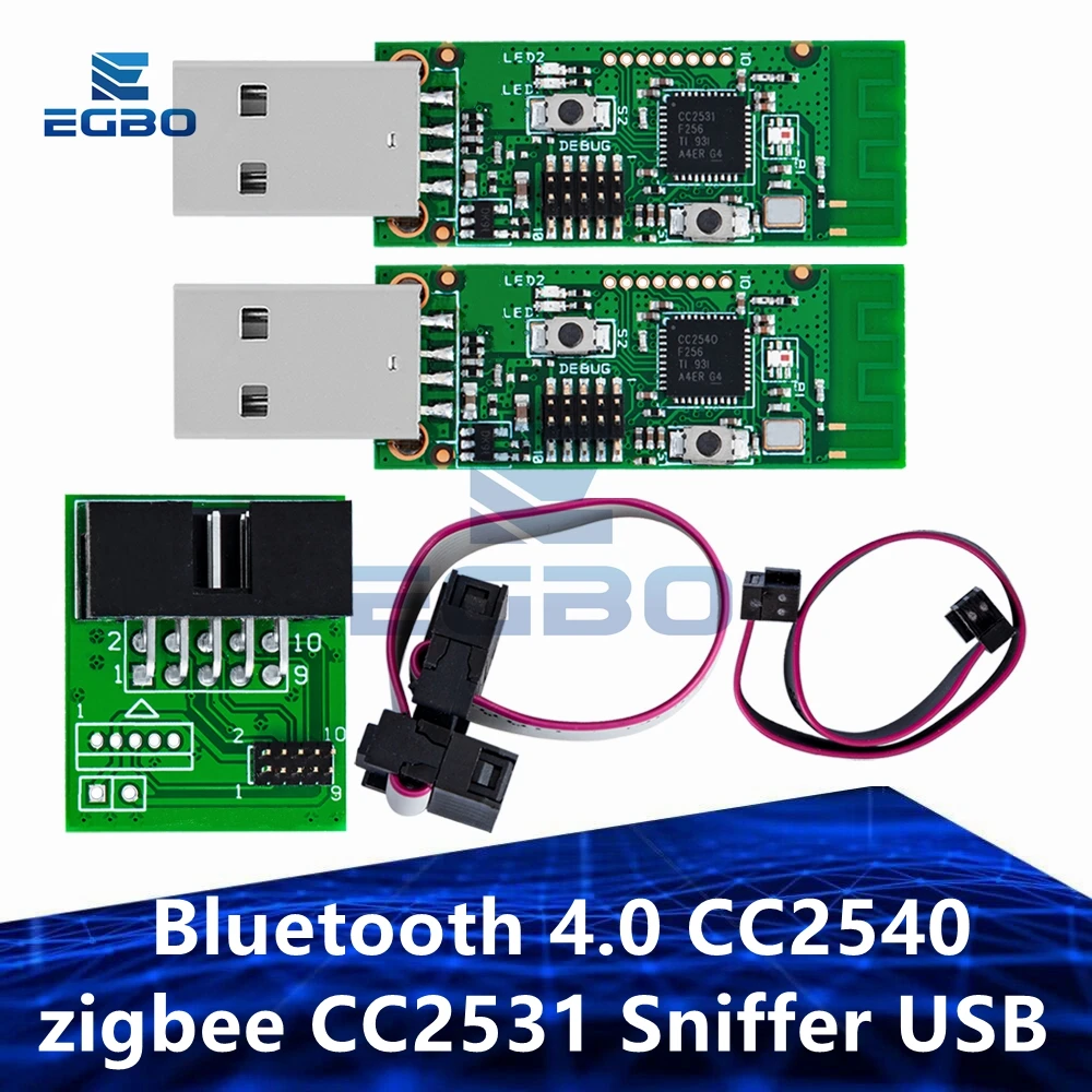 Downloader Cable Bluetooth 4.0 CC2540 zigbee CC2531 Sniffer USB ...
