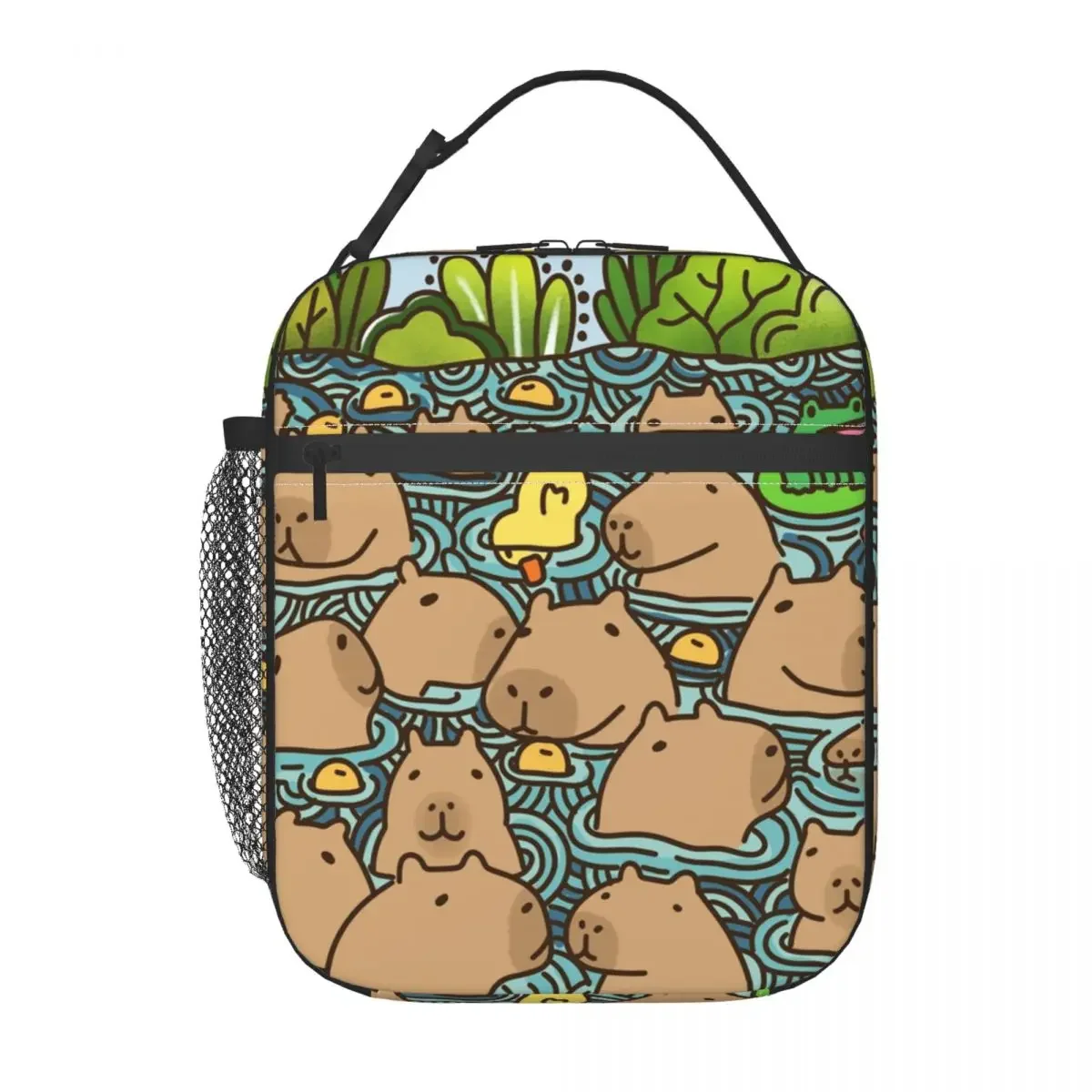 A-Pond-Full-Of-Capybara-Insulated-Lunch-Bag-for-Women-Leakproof-Thermal ...