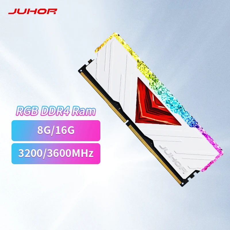 Memória De Juhor Ram Rgb Ddr4 16gb (2x8gb) 3200mhz 32gb 3200mhz Kit Led ...