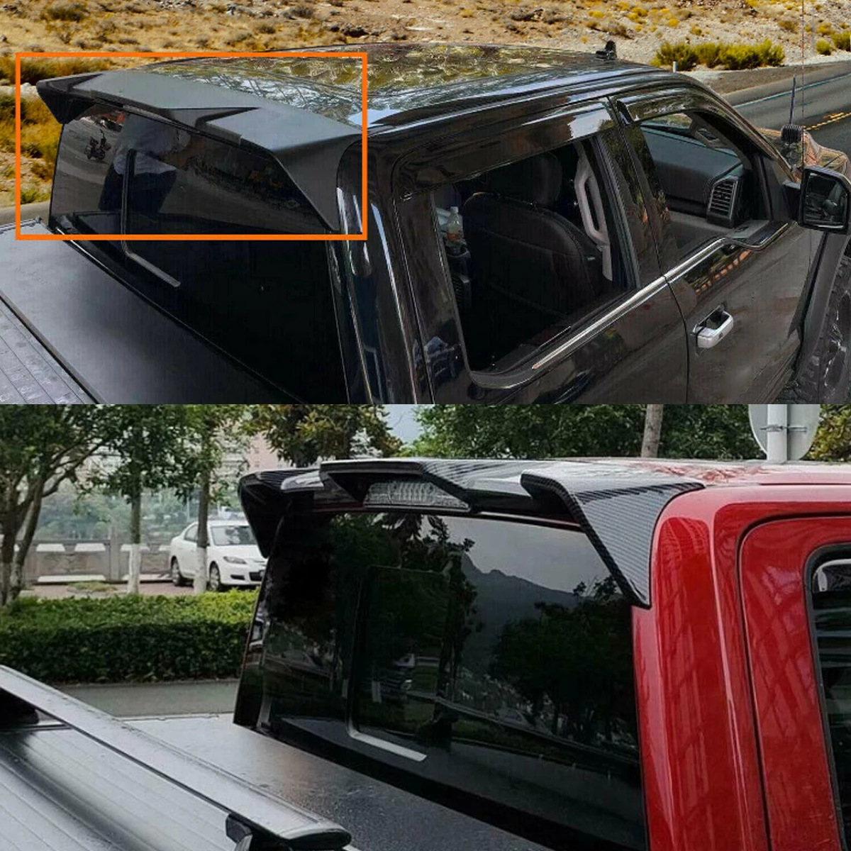 Rear-Trunk-Roof-Spoiler-Lip-For-Ford-F-150-Extended-Cab-Pickup-15-20 ...