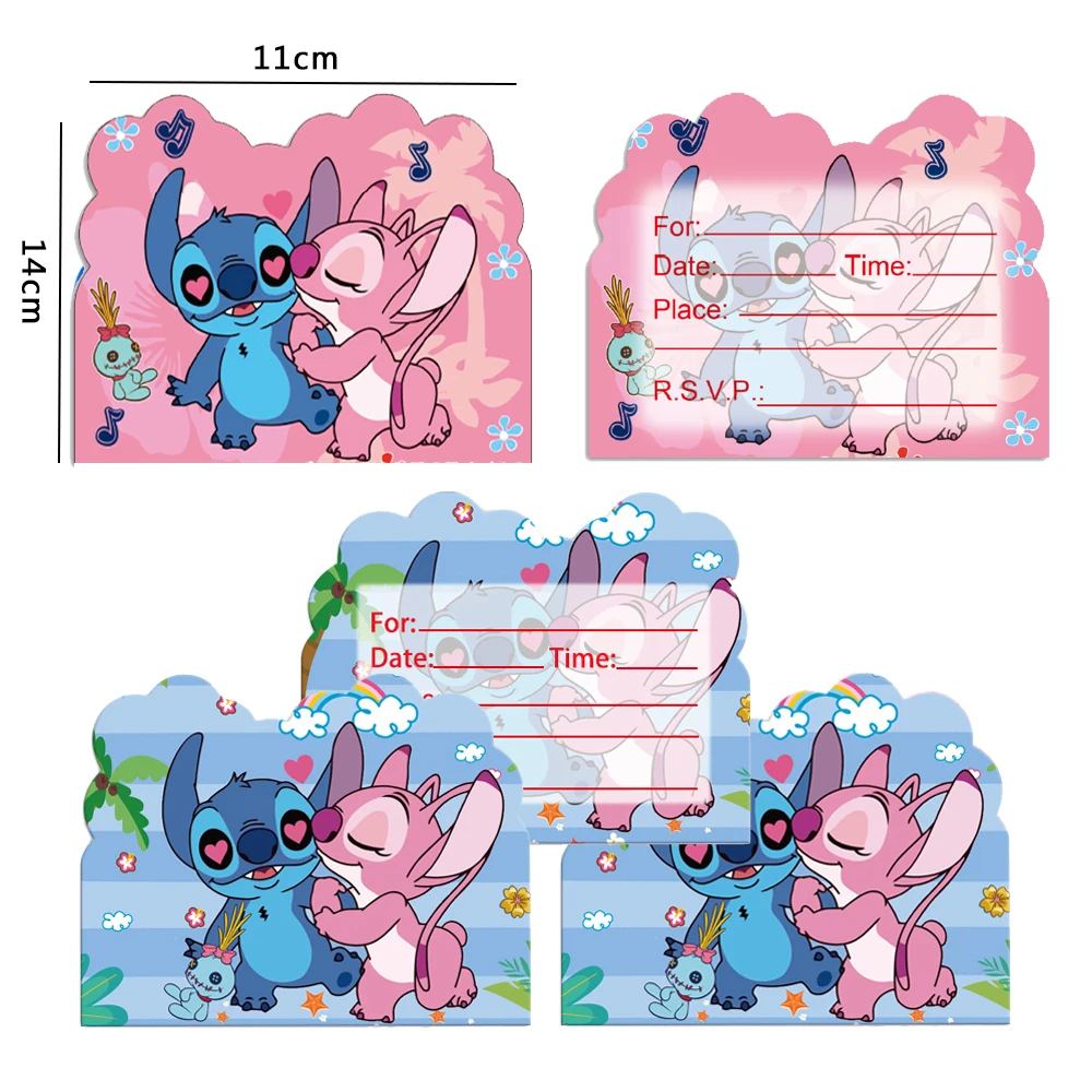 10PCS-Pack-Disney-Stitch-Invitation-Letter-Children-s-Birthday-Party ...