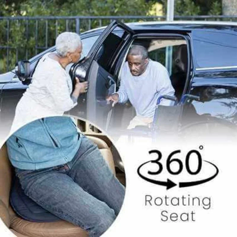 360° Rotating Seat Cushion Car Seat Aid Chair Seat Revolving Cushion ...
