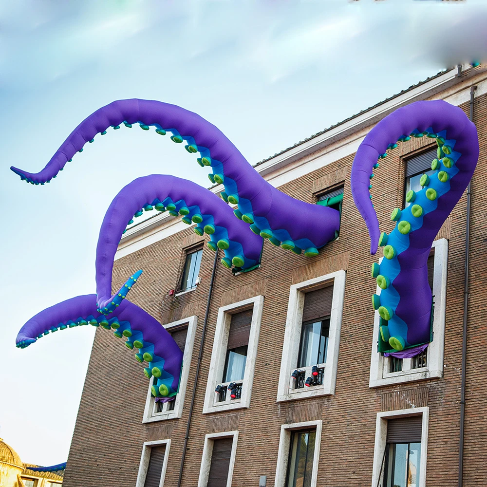 Giant-Purple-Inflatable-Octopus-Tentacle-With-Blower-For-Halloween ...