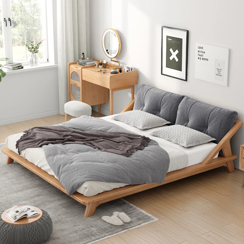 Low Double Bed Designs In Wood