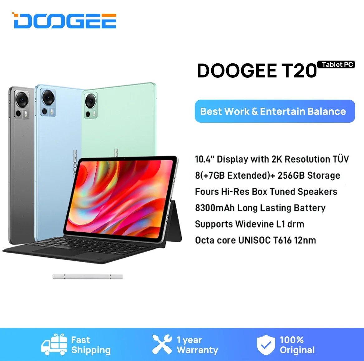 DOOGEE-Tableta-T20-de-2022-pulgadas-dispositivo-con-pantalla ...