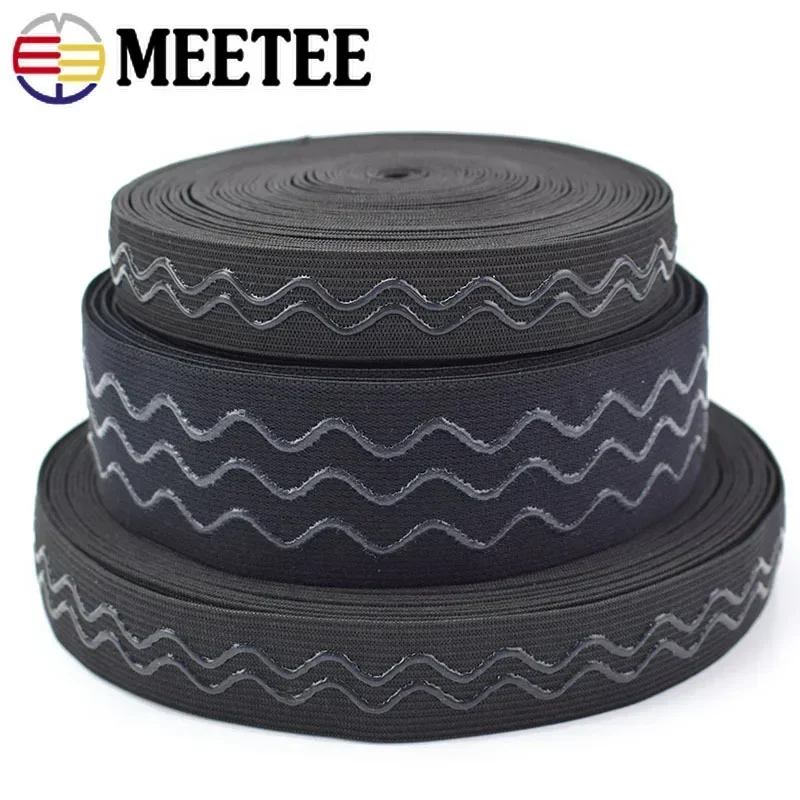 Meetee-2-5-10Meters-Elastic-Band-20-50mm-Non-slip-Webbing-For-Belt ...