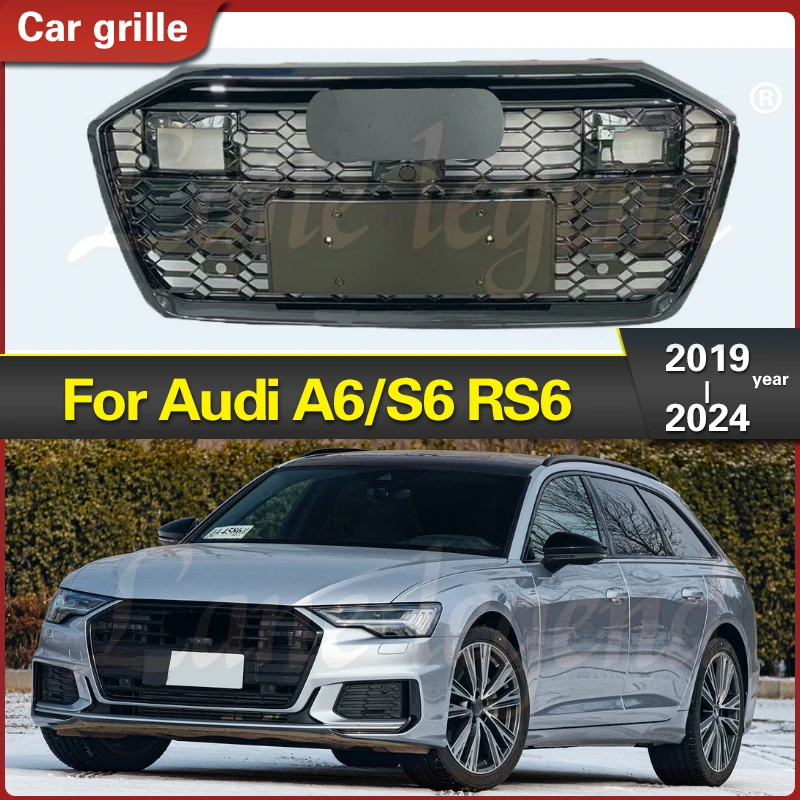 Racing Front Grille For AUDI A6/S6 2019 2020 2021 2022 2023 2024 Car ...