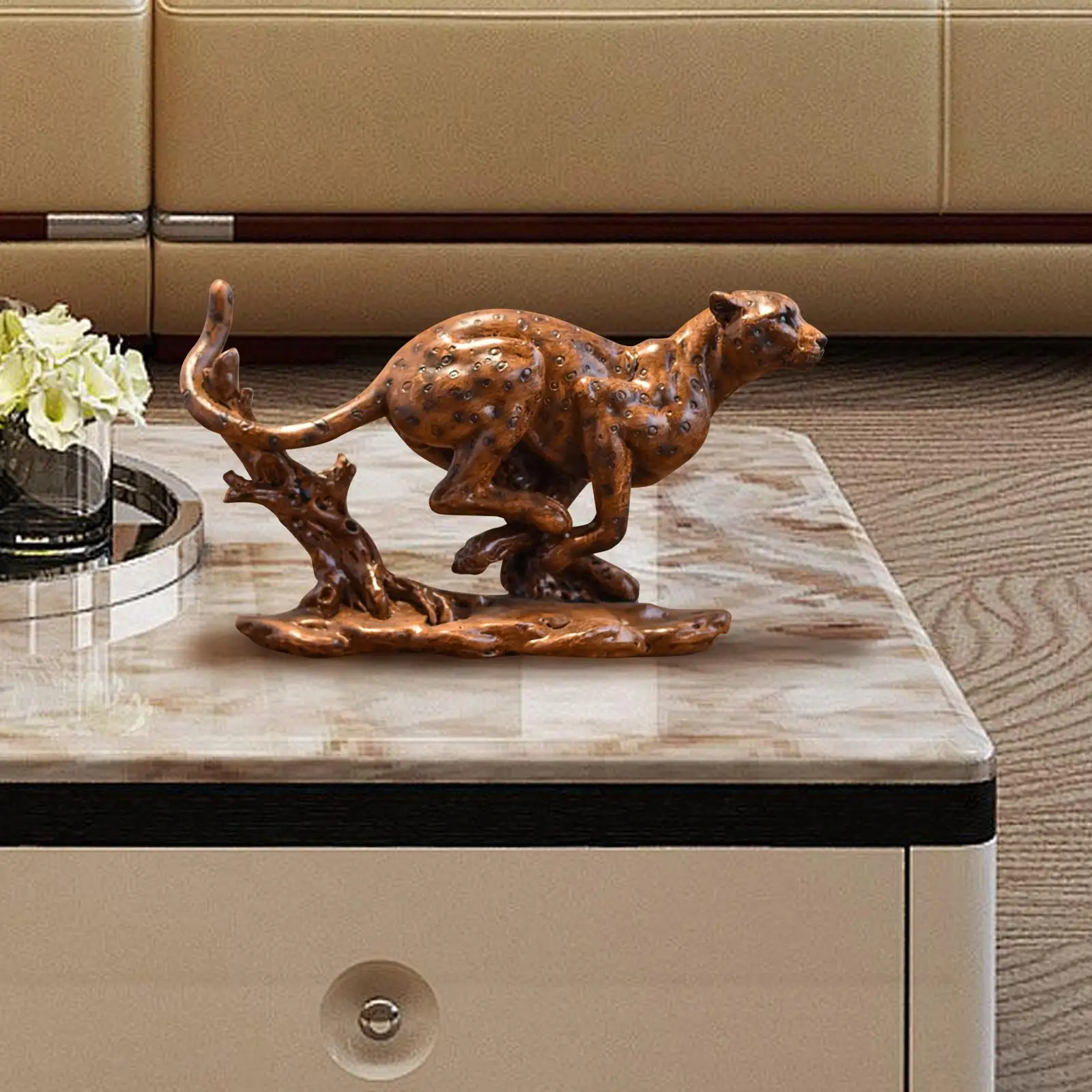 Desk-Leopard-Statue-Artificial-Animal-Crafts-Leopard-Miniature-Figurine ...