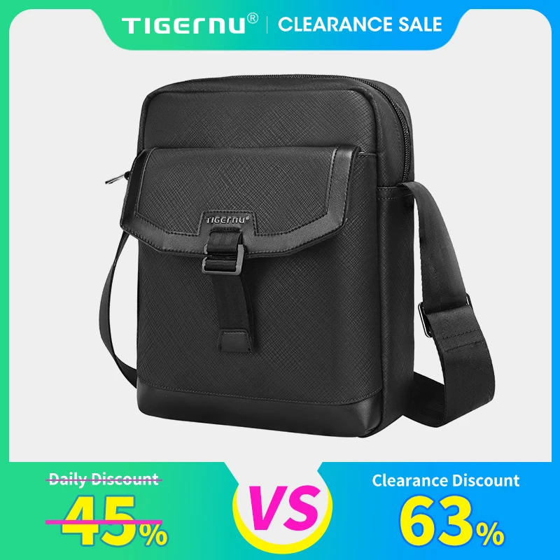 Tigernu Men's Shoulder Bags Anti-wrinkle Waterproof Fit For 10.2" iPad ...