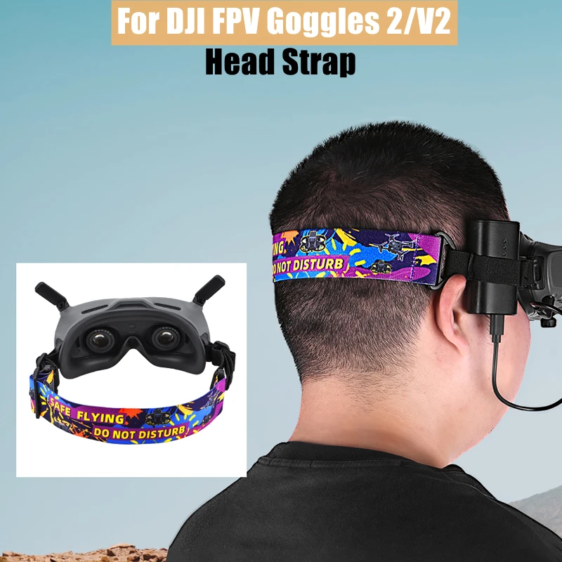 Head Strap For DJI FPV Goggles 2/V2 Adjustable Elastic Band Colorful ...