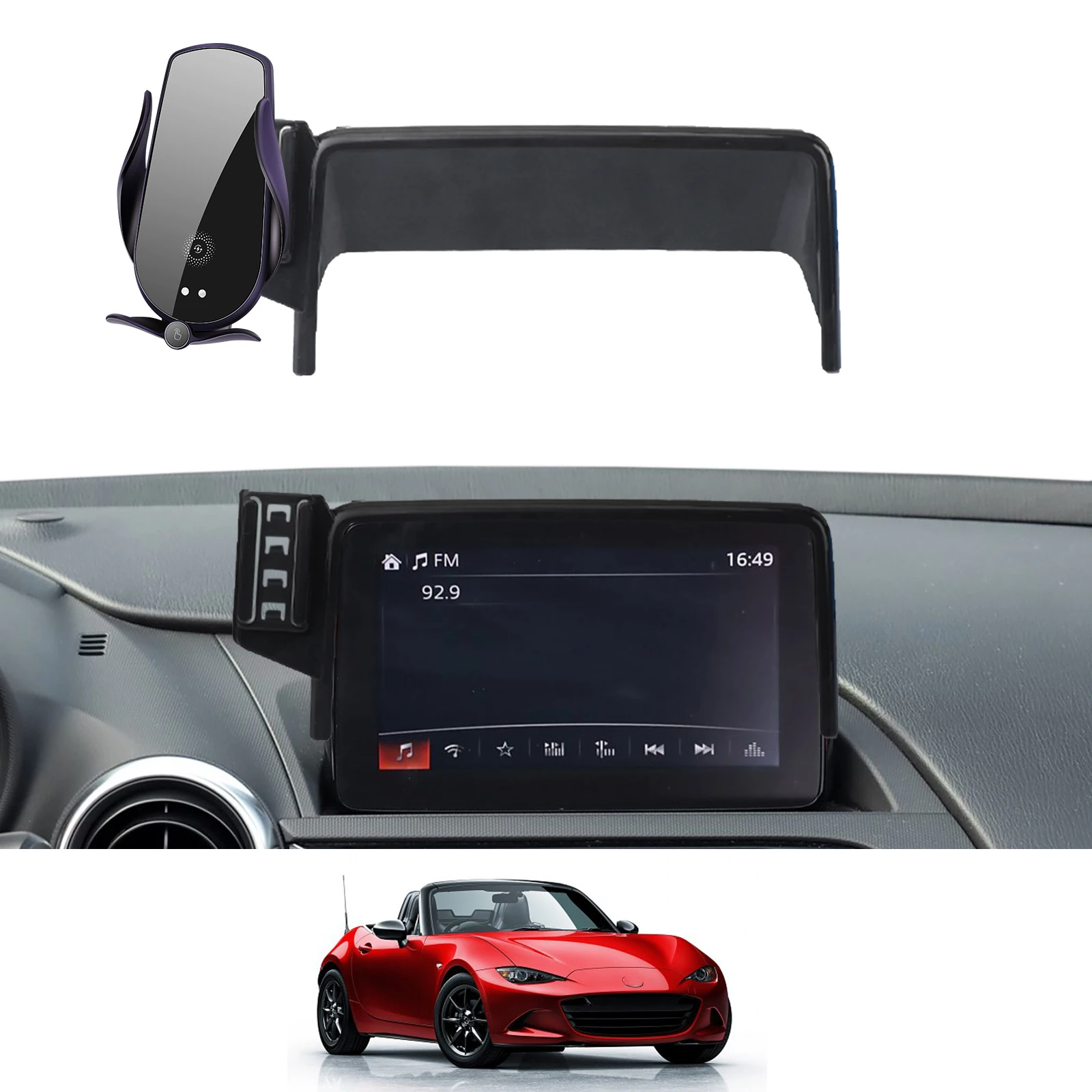 for Mazda MX-5 2016-2023 ND MX5 Miata Roadster Phone Holder Screen ...