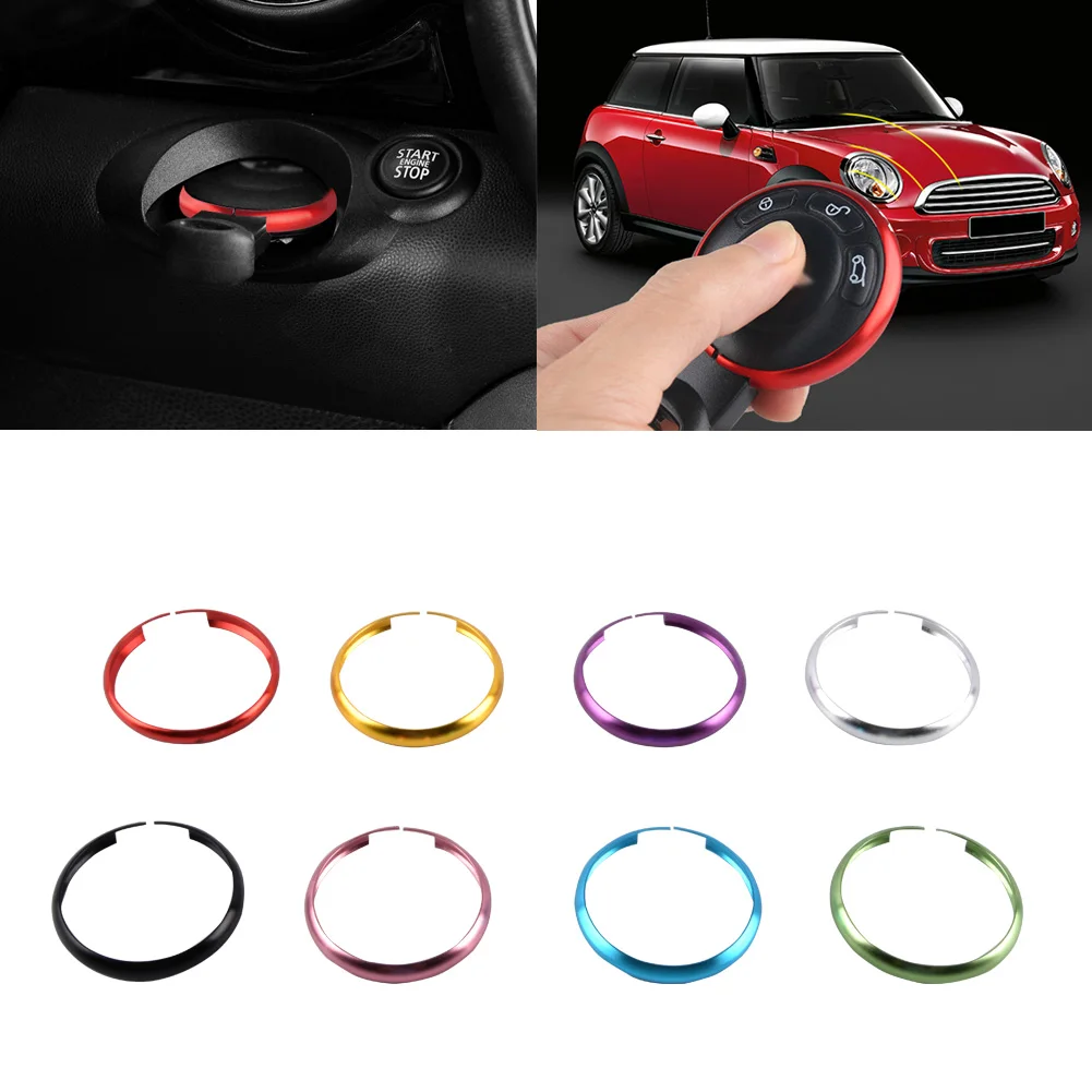 Car Aluminum Alloy Styling Key Ring Stickers Case Cover For Bmw Mini ...