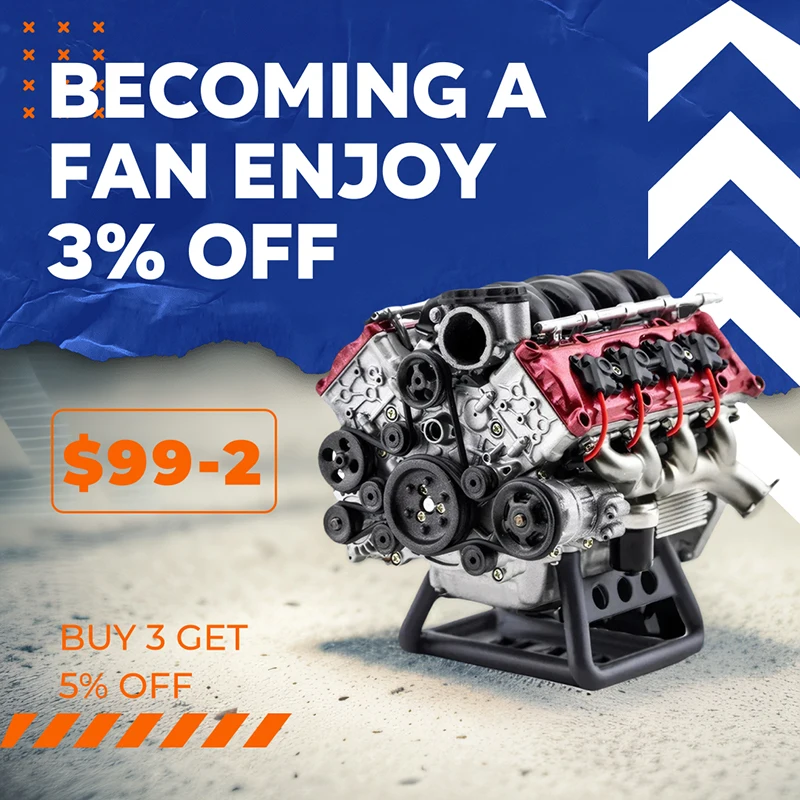 MAD-V8-Engine-Internal-Combustion-Model-Assembly-Kit-RC-Full-Simulation-Engine-Suitable-for-RC ...