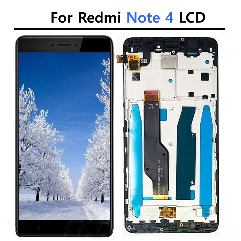 Pantalla LCD Original para Xiaomi Redmi Note 4, montaje de pantalla ...