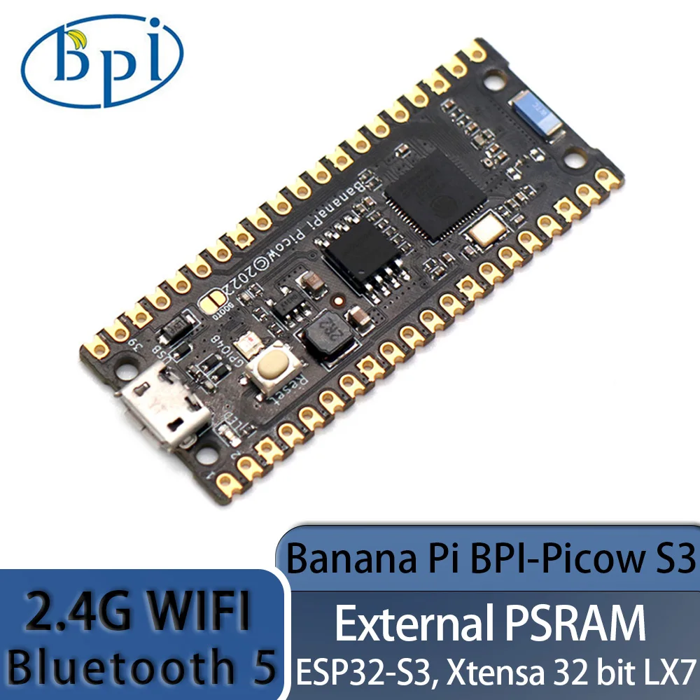 Banana Pi Bpi-picow-s3 Is Low-powered Microcontrollers Designed For Iot Development Maker Diy ...