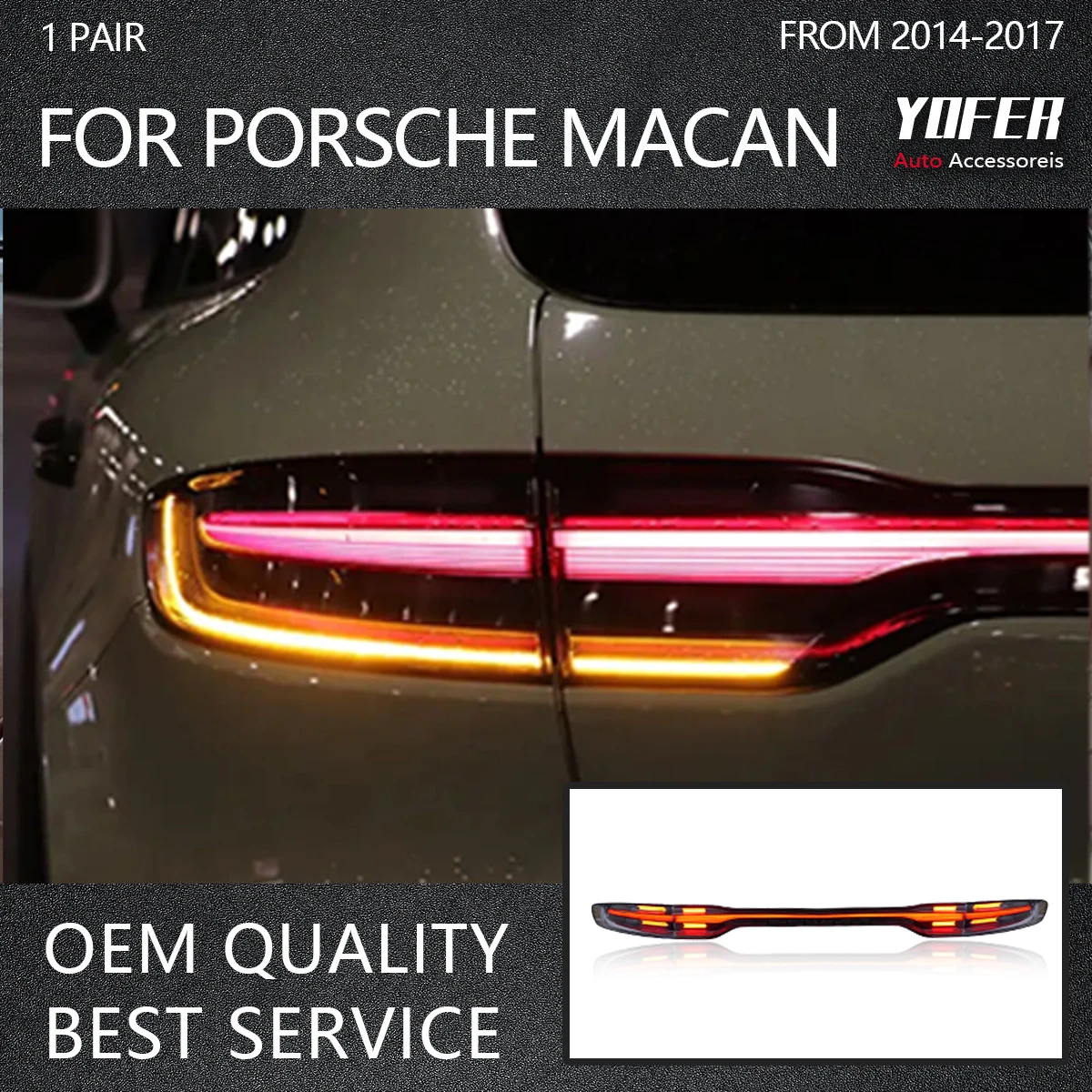 Car-Accessories-Tail-Lamps-For-Porsche-Macan-Through-Taillights ...