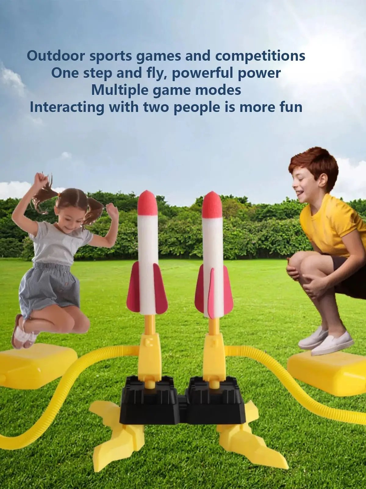 Kids-Outdoor-Catapult-Rocket-Launcher-Toy-Gift-Self-Launching-Motorized ...