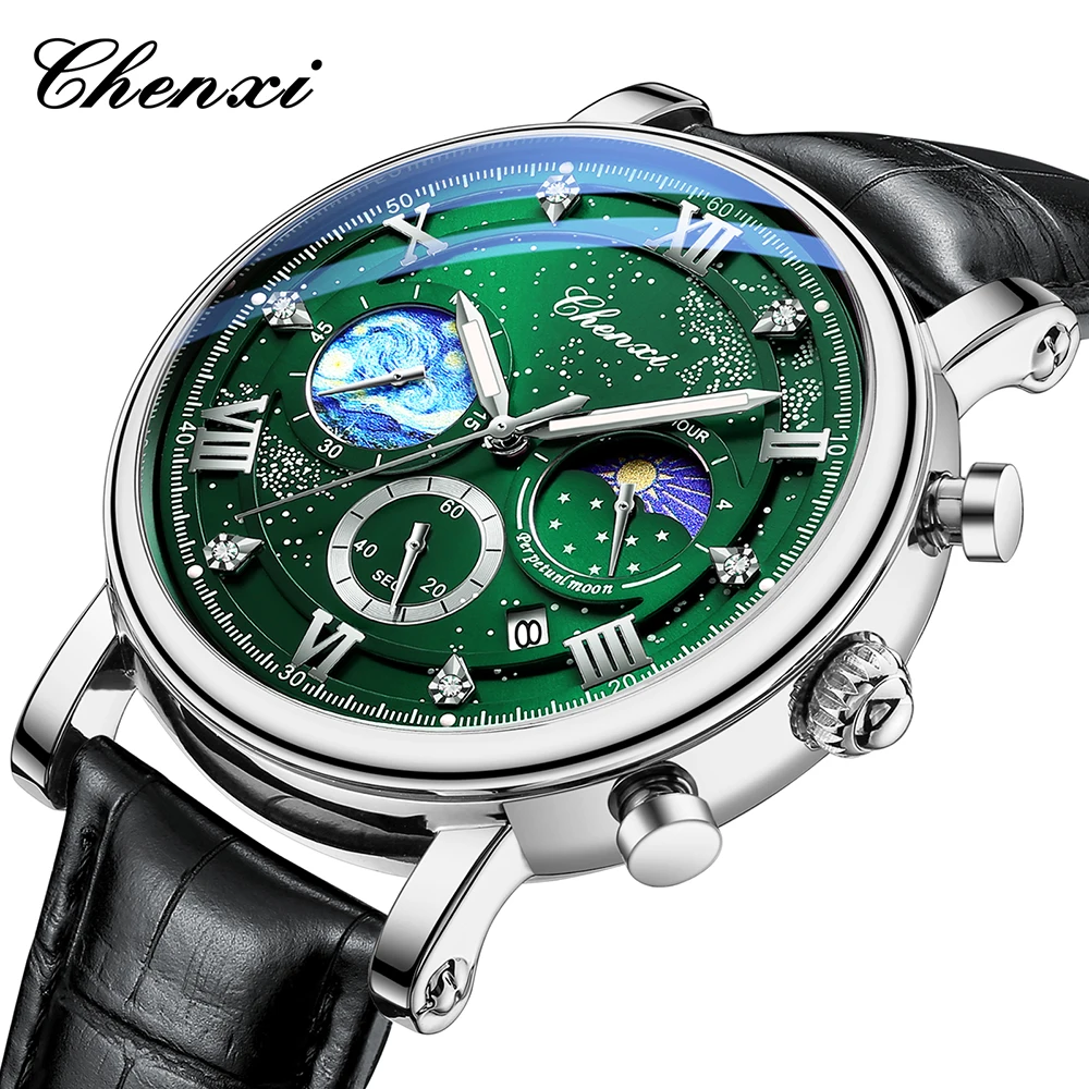 CHENXI Watches Luxury Men Waterproof Star Luminous Watch For Man High ...