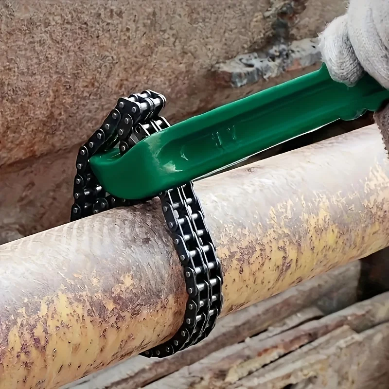 Chain-Wrench-Tool-Adjustable-Grip-Spanner-Oil-Filter-Pipe-Fittings ...