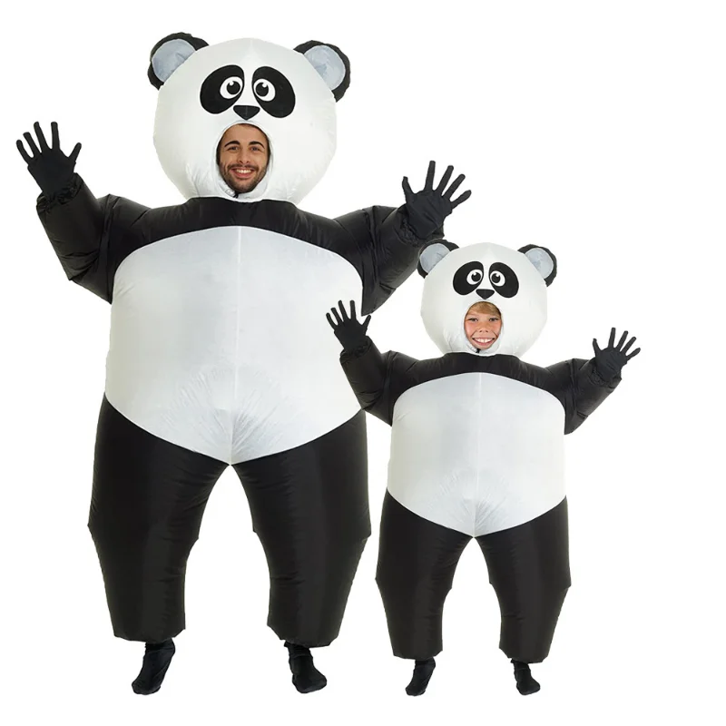 Panda-aufblasbares-Kost-m-f-r-Kinder-Erwachsene-lustige-Maskottchen ...