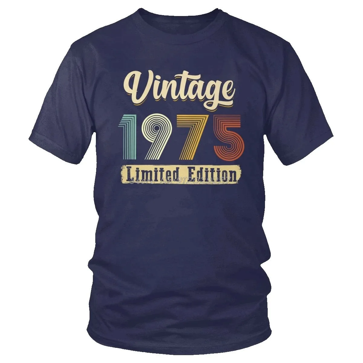 Camiseta-cl-sica-Vintage-1975-de-algod-n-para-hombre-camisa-informal-de ...