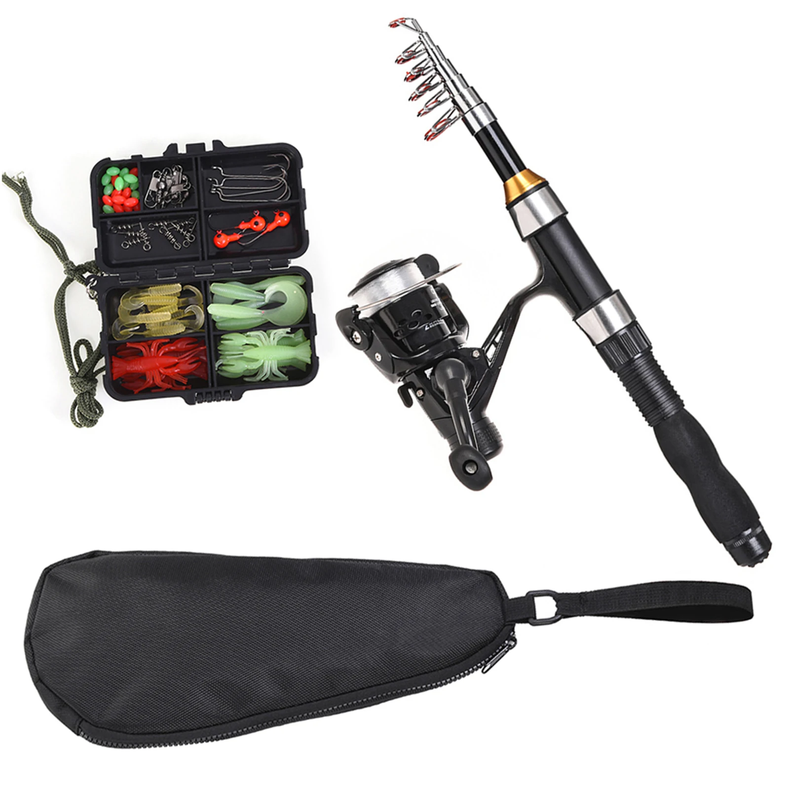 Fishing-Rod-Reel-Combo-Full-Kit-1-5m-Telescopic-Fishing-Rod-Spinning ...