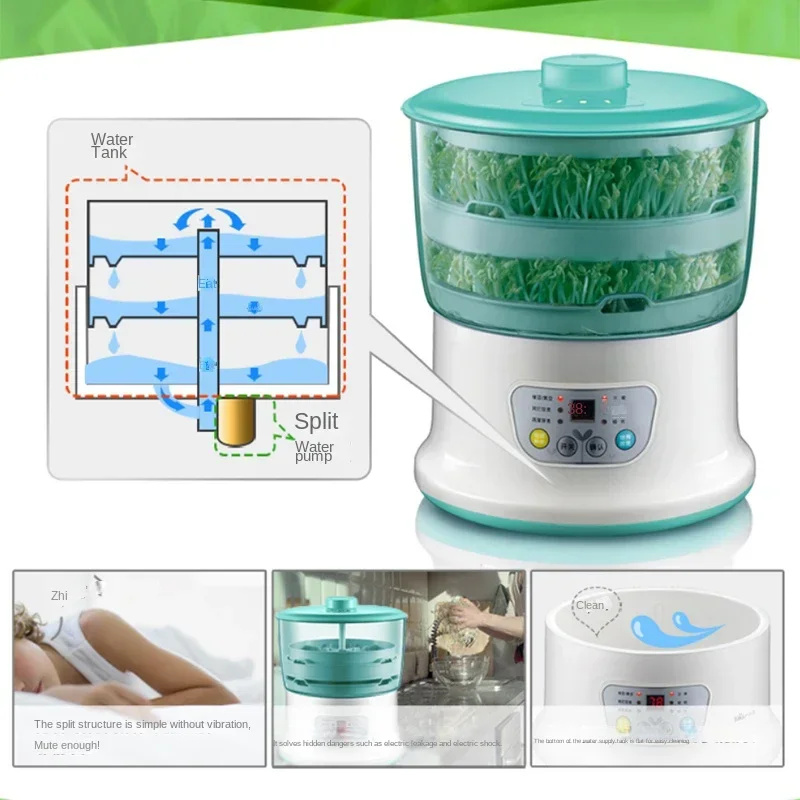 Bean-sprouts-machine-multifunctional-raw-bean-sprouts-household-double ...