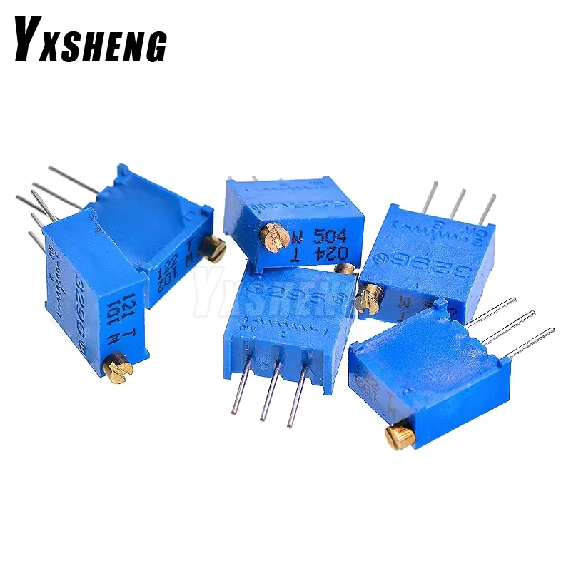 10pcs 3296 3296W Trimpot Trimmer Potentiometer 20k 25k 200k 250k 3k 30k ...