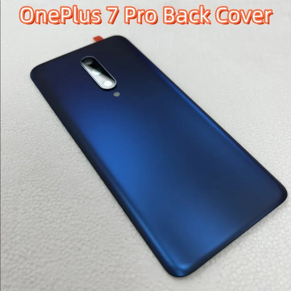 For-Oneplus-7-Pro-Glass-Back-Battery-Cover-Rear-Door-Housing-Panel-Case ...