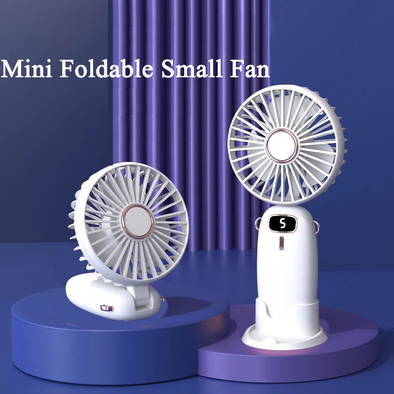 Outdoor-Small-Fan-Noise-Reduction-USB-Charging-Li-ion-Battery-Foldable ...