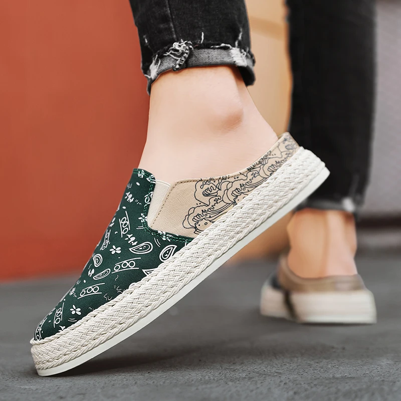 ZFTL Men Net Shoes Summer Chinese Traditional Ethnic