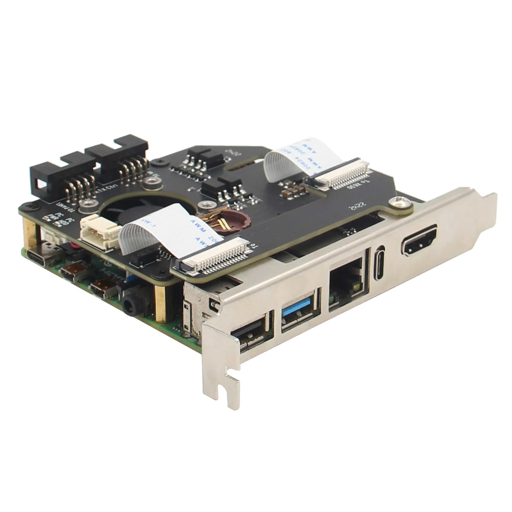 Raspberry Pi 4B PCIe KVM over IP KVM-A8 Support KVM v3 PoE ATX HDMI CSI ...