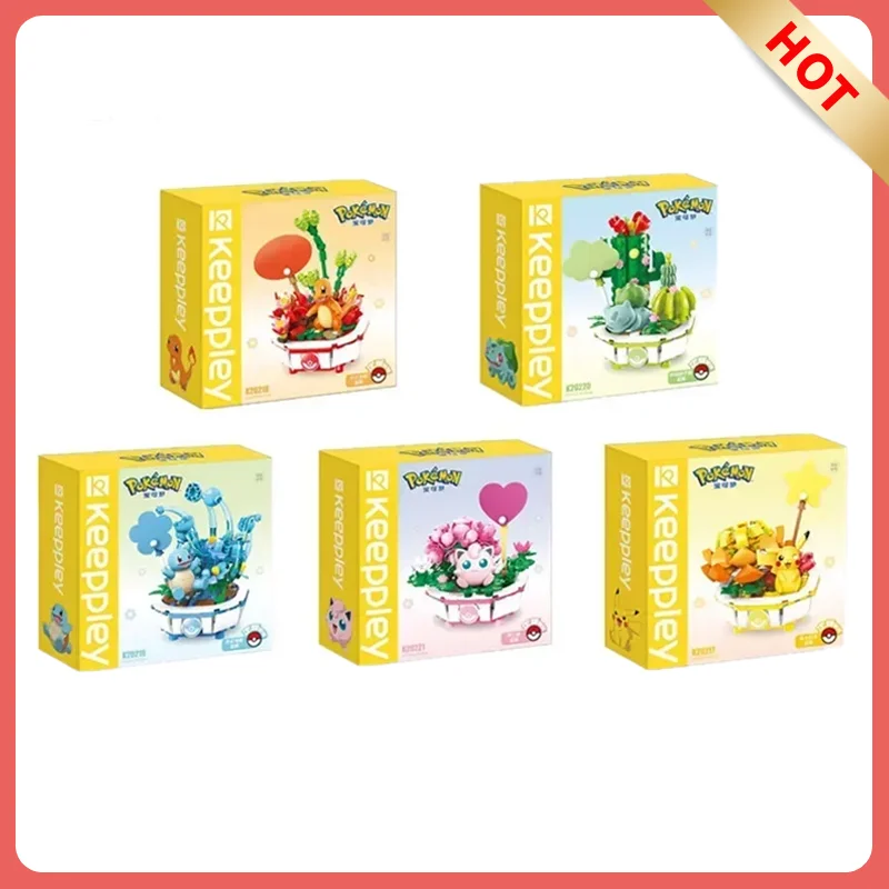 Keeppley-Pokemon-Building-Block-Pikachu-Charmander-Squirtle-Model-Toy ...