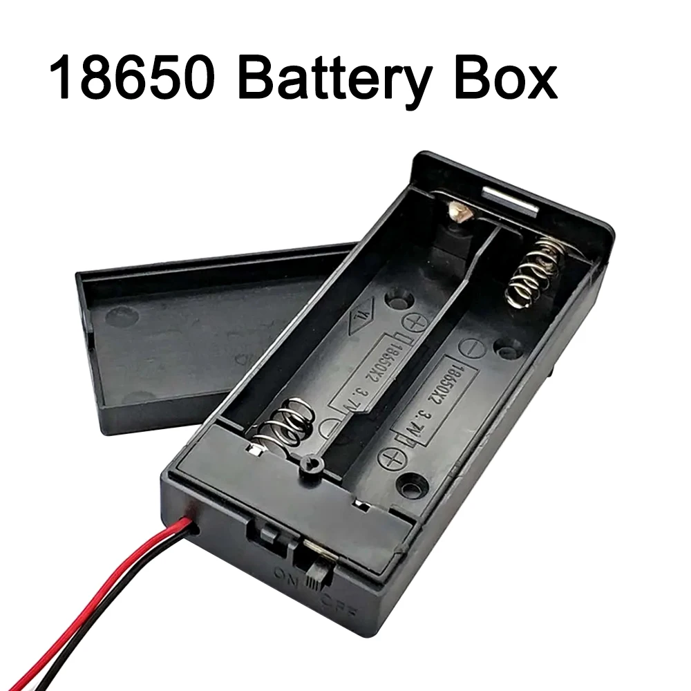 18650 Battery Case 3.7V 18650 Battery Box 2x18650 Batteries Holder 2 ...