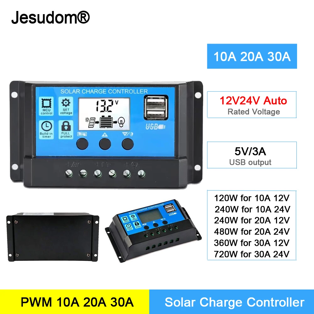 30A20A10A-Solar-PV-Charge-Controller-12V24V-with-LCD-display-and-double ...