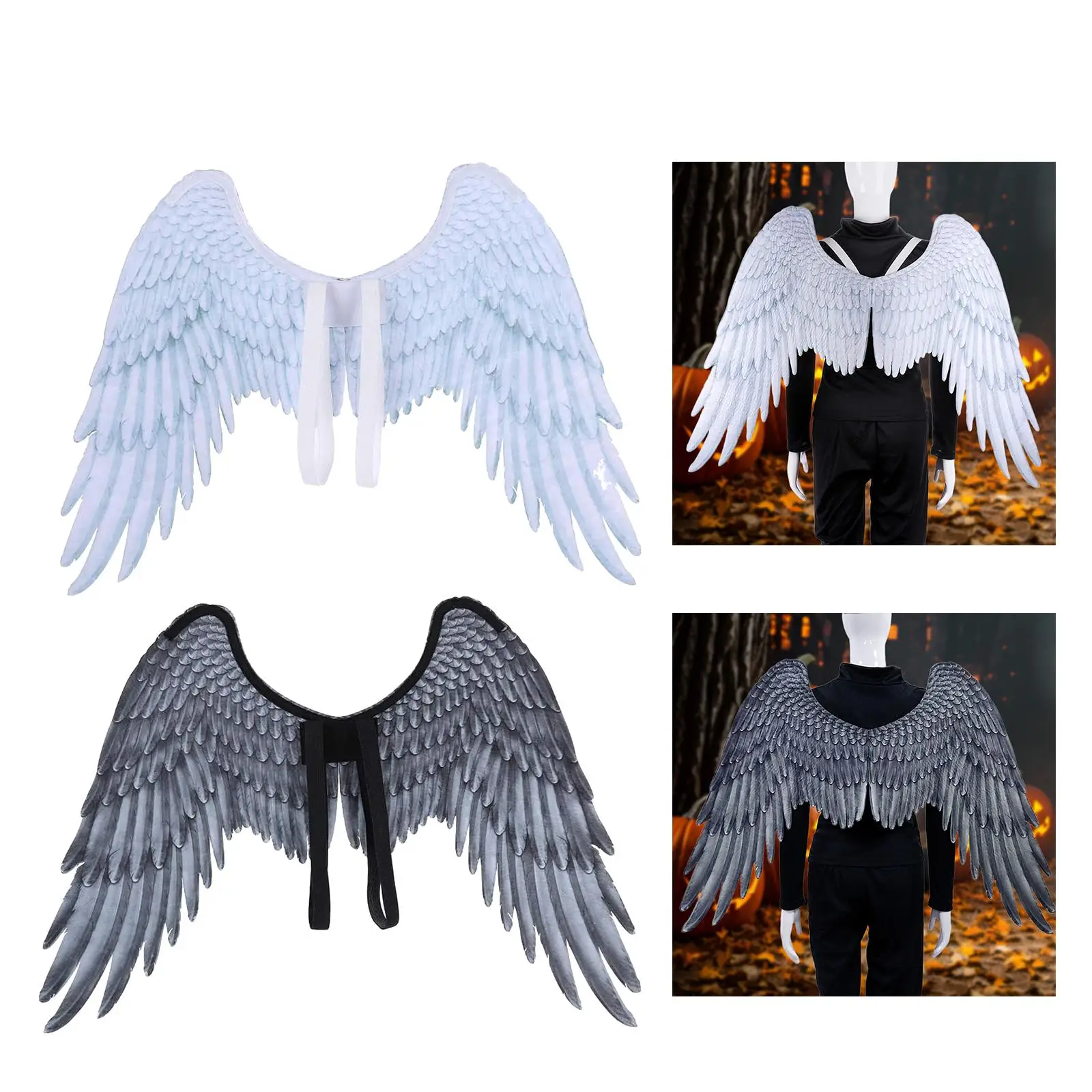 Feather Wing Cosplay Costume Decor Elegant Prop Dressing up for ...
